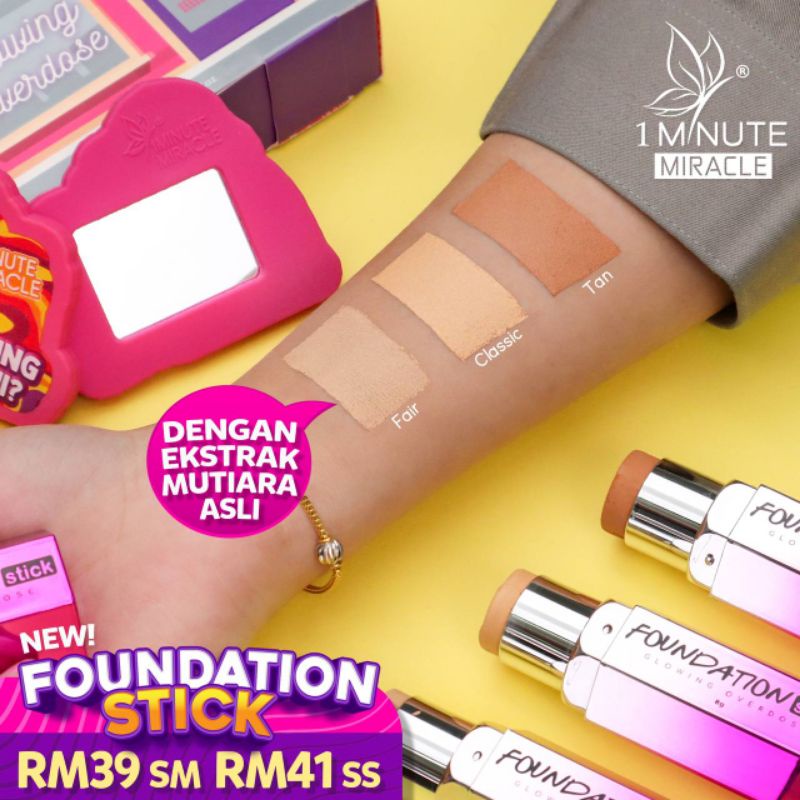 1 minute miracle Foundation stick | Shopee Malaysia