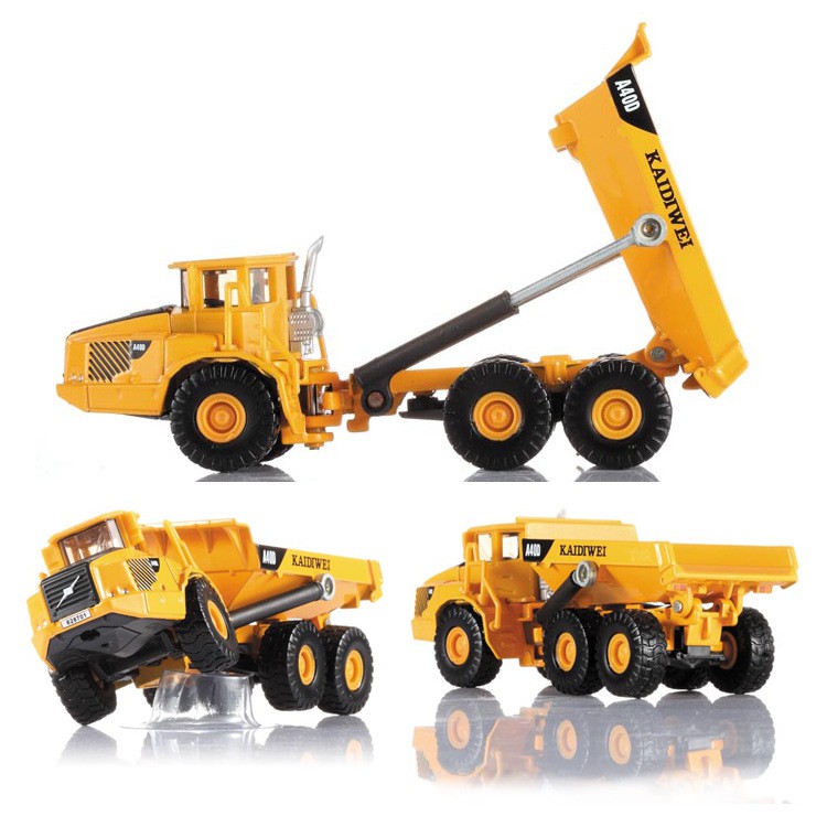 1:87 Scale Alloy Diecast Dump Truck Construction Vehicle Cars Lorry ...