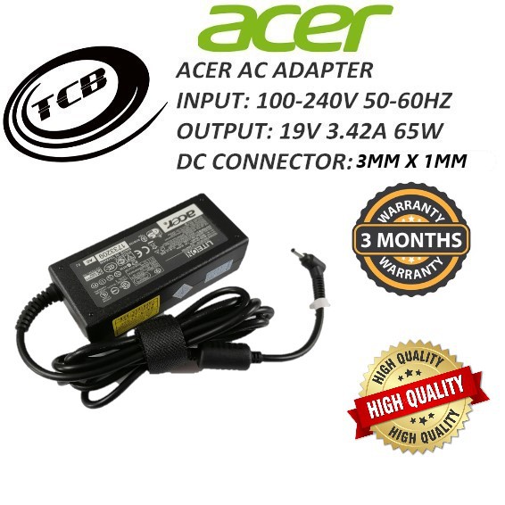 NEW ACER OEM ORIGINAL COPY AC ADAPTER CHAGER CHARGING POWER CABLE ...