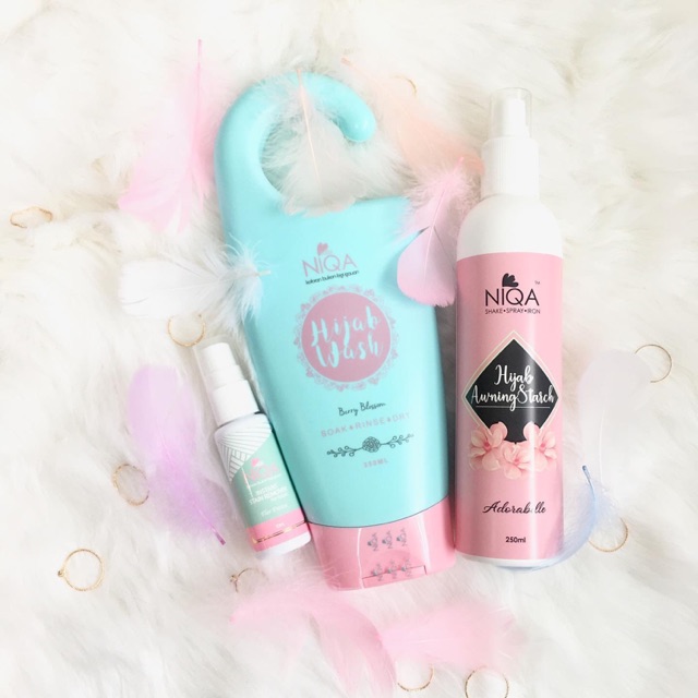 🔥NIQA Hijab Wash🌸 Stain Remover🌸 Hijab Awning Starch | Shopee Malaysia