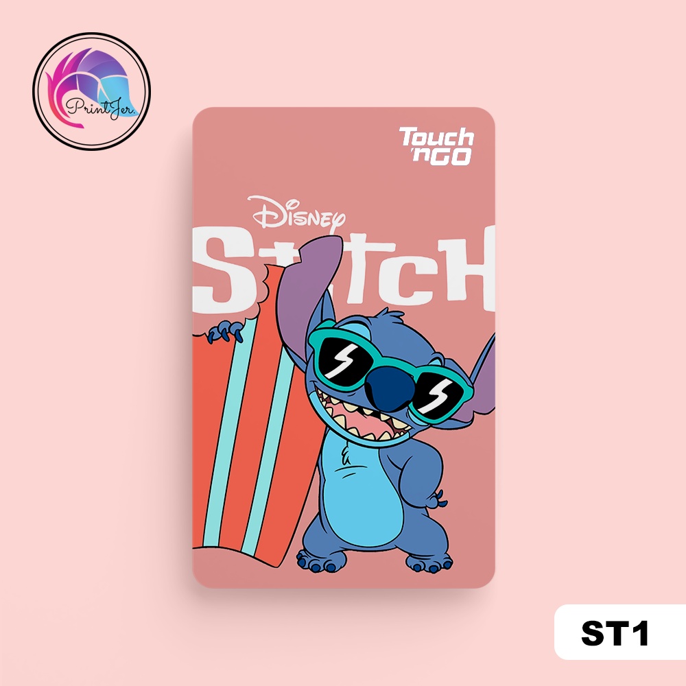 STITCH ( SERIES 1 ) - Touch n Go Card Sticker Cover (Waterproof, High ...