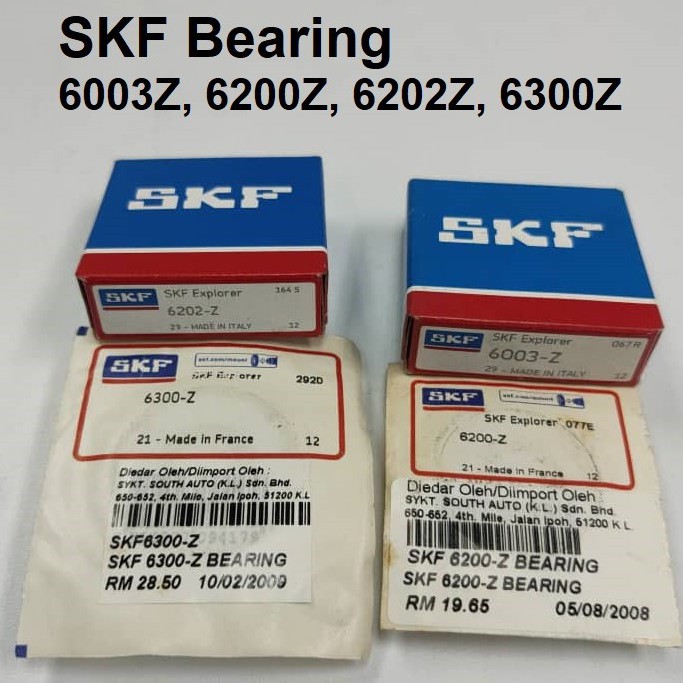 Bearing 6003Z 6200Z 6202Z 6300Z 6303 Metal Cover 1side Shielded On One ...