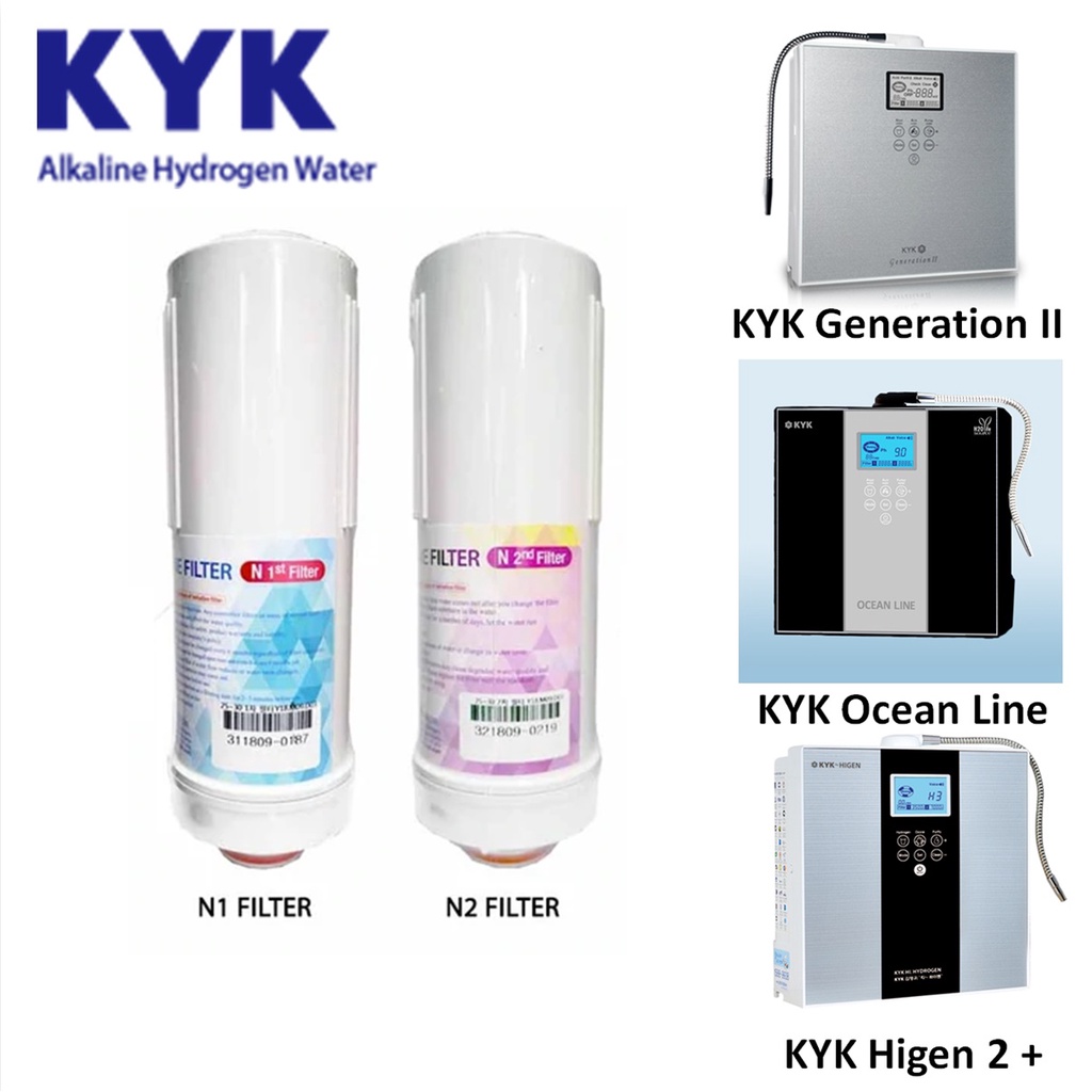KYK ALKALINE /HYDROGEN FILTER N1st Filter /N2nd Filter (25000-30000 ...