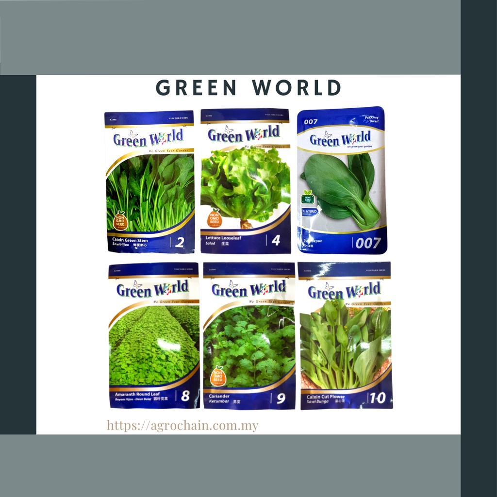 GREEN WORLD - SAWI菜心CAIXIN/SALAD生菜LETTUCE LOOSELEAF/SAWI JEPUN小白菜/BAYAM ...