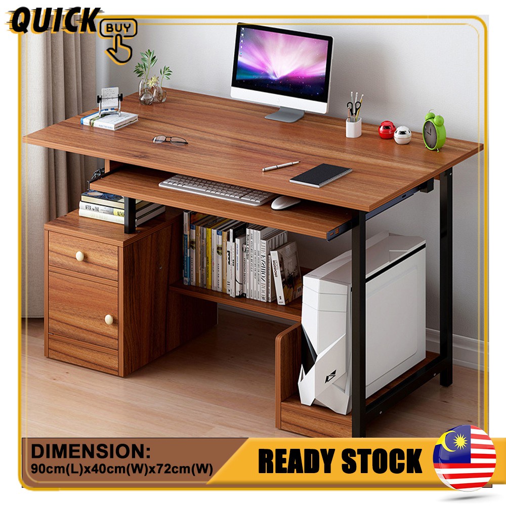B2714 Multifunction Computer Desk Wood PC Table Study Table Working ...
