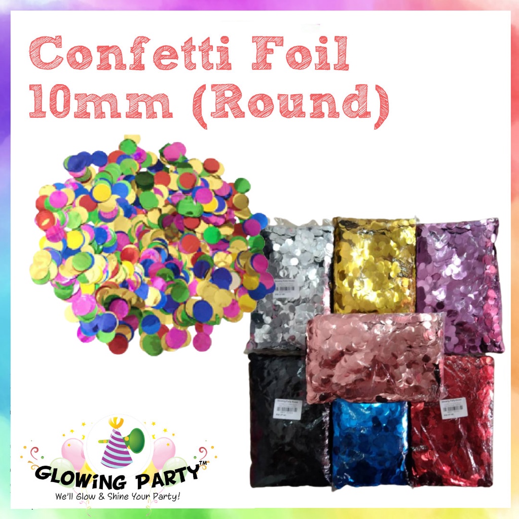 Confetti Foil 10mm Round (200gram) | Shopee Malaysia