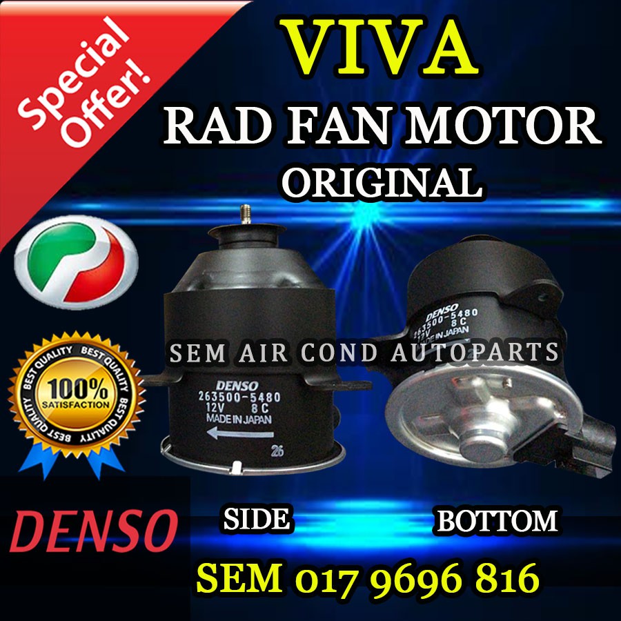 PERODUA VIVA ORIGINAL DENSO RAD/ RADIATOR FAN MOTOR (CAR AIRCOND SYSTEM ...