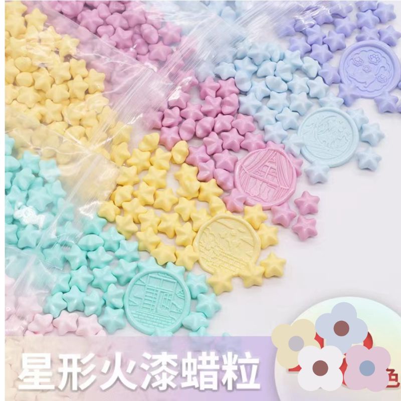 Wax seal stamp Star Macaroon Sealing Wax Beads 50pcs 星形马卡龙火漆蜡粒 火漆蜡粒 ...