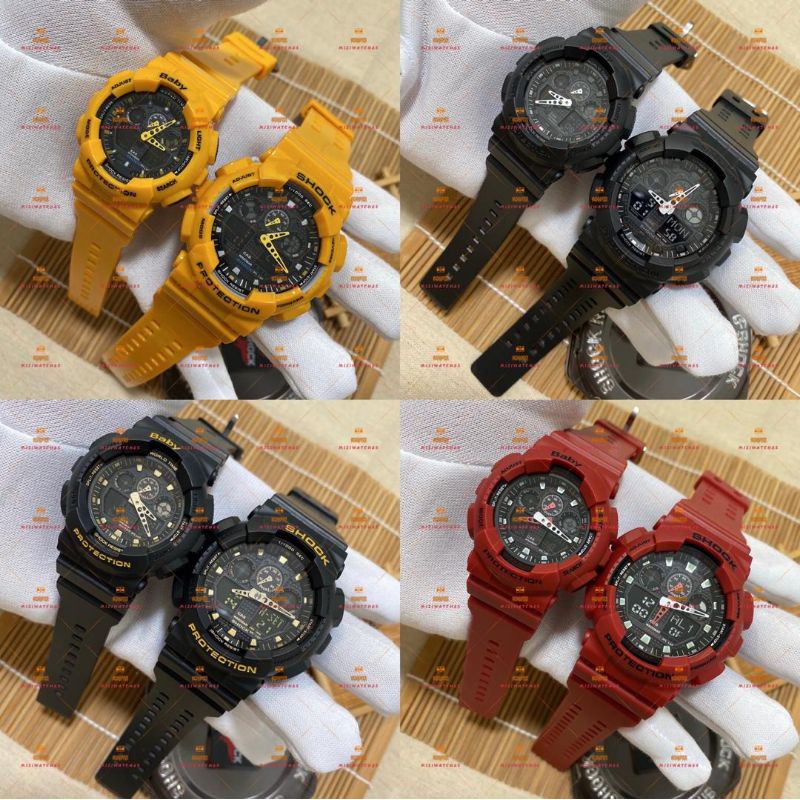 🔥GA-100 Couple Set Bumblebee Transformers Jam Tangan Lelaki Perempuan ...