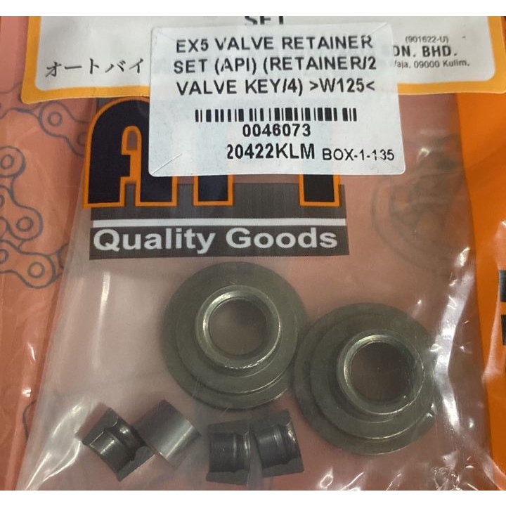 API Racing Valve Key & Retainer Set For EX5 / WAVE125 WAVE 125 VALE ...