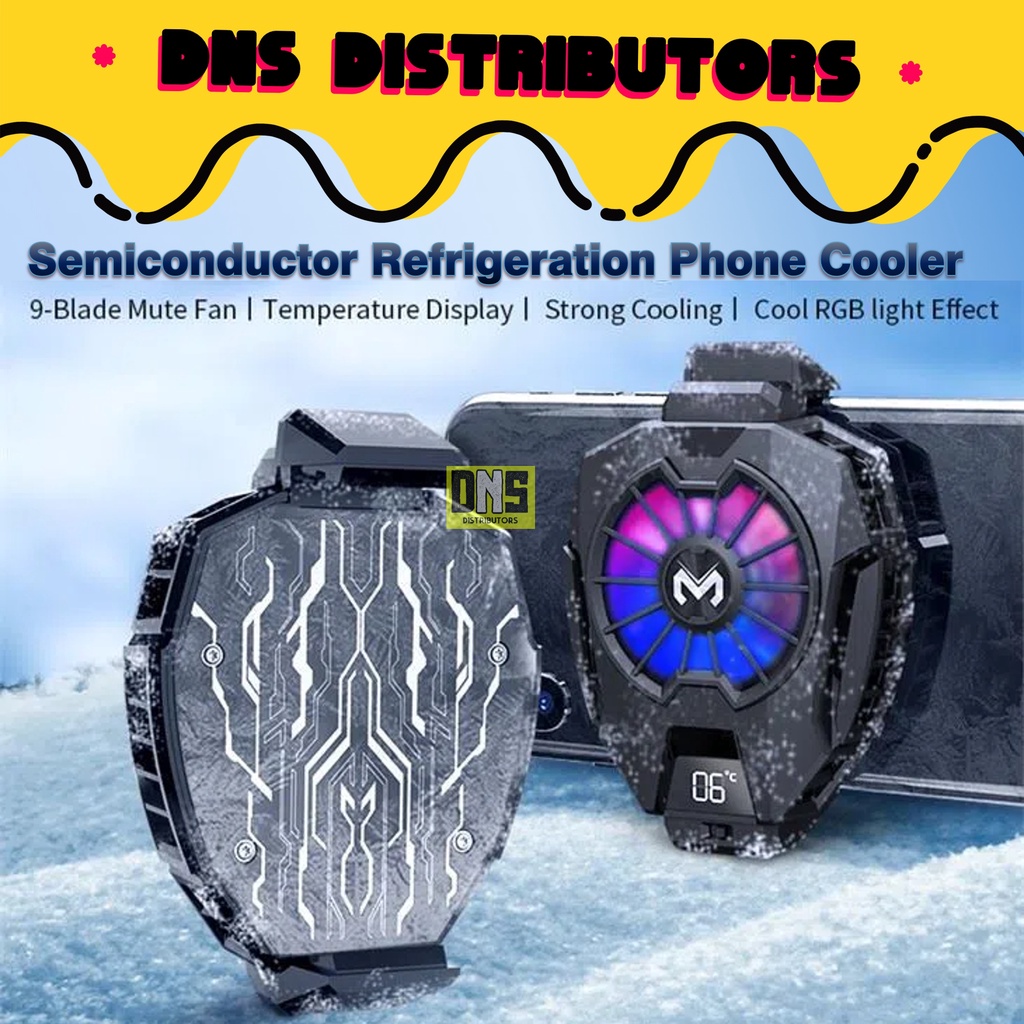 Mobile Phone Radiator Cooling Fan Freezing Phone/Tablet Cooler For PUGB ...