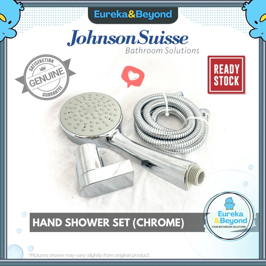 𝗛𝗔𝗡𝗗 𝗦𝗛𝗢𝗪𝗘𝗥 𝗦𝗘𝗧 - Johnson Suisse Hand Shower Set c/w Flexible Hose ...