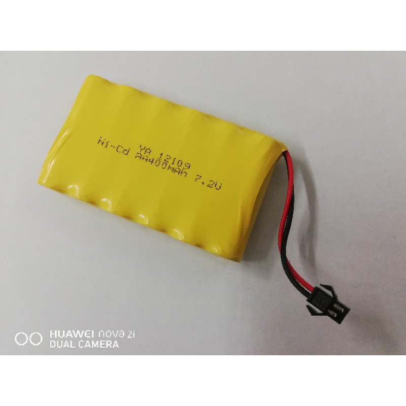 Battery rechargeable 7.2 volt untuk kereta rc Sm connector, Jst ...