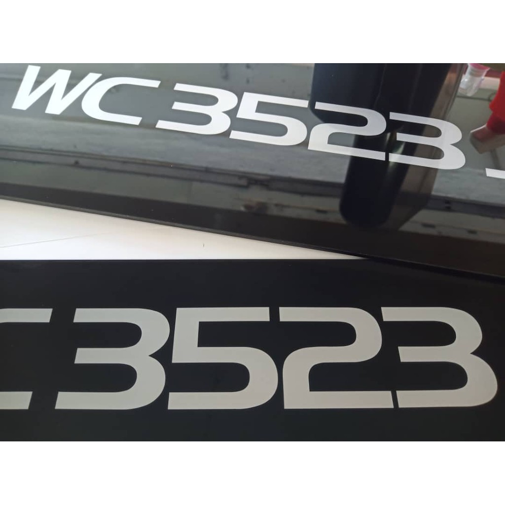 Number Plate kereta 2D Fancy (tulisan Dalam) | Shopee Malaysia