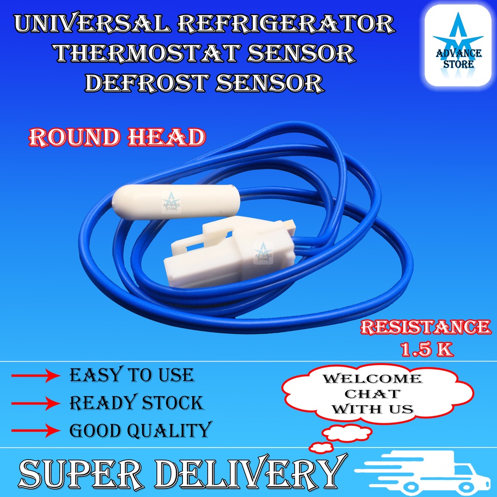 Universal Defrost sensor / Refrigerator sensor / Thermostat Sensor / Sensor Peti Sejuk / Sensor ...