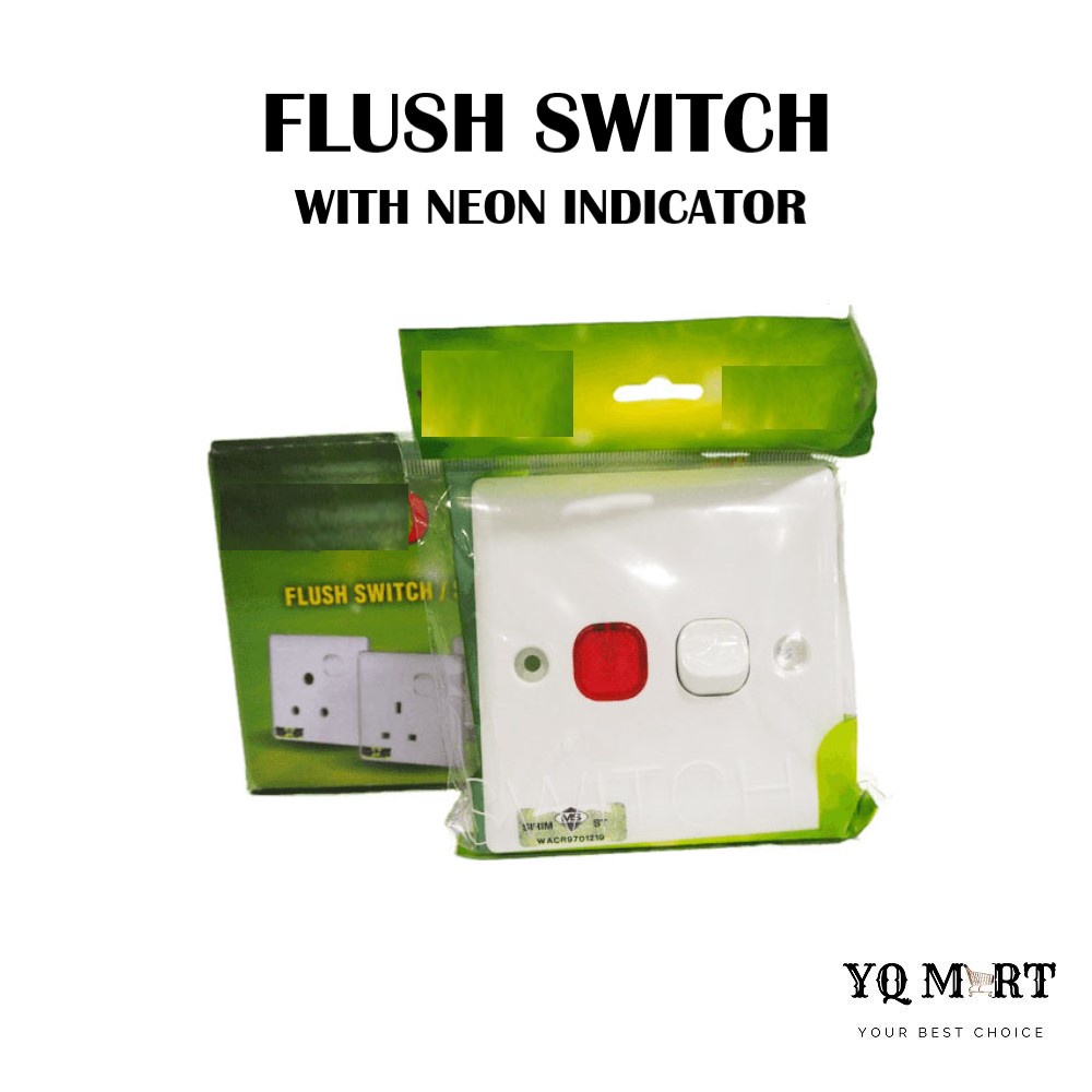 Flush Switch With Neon Indicator Water Heater Switch Socket | Shopee ...