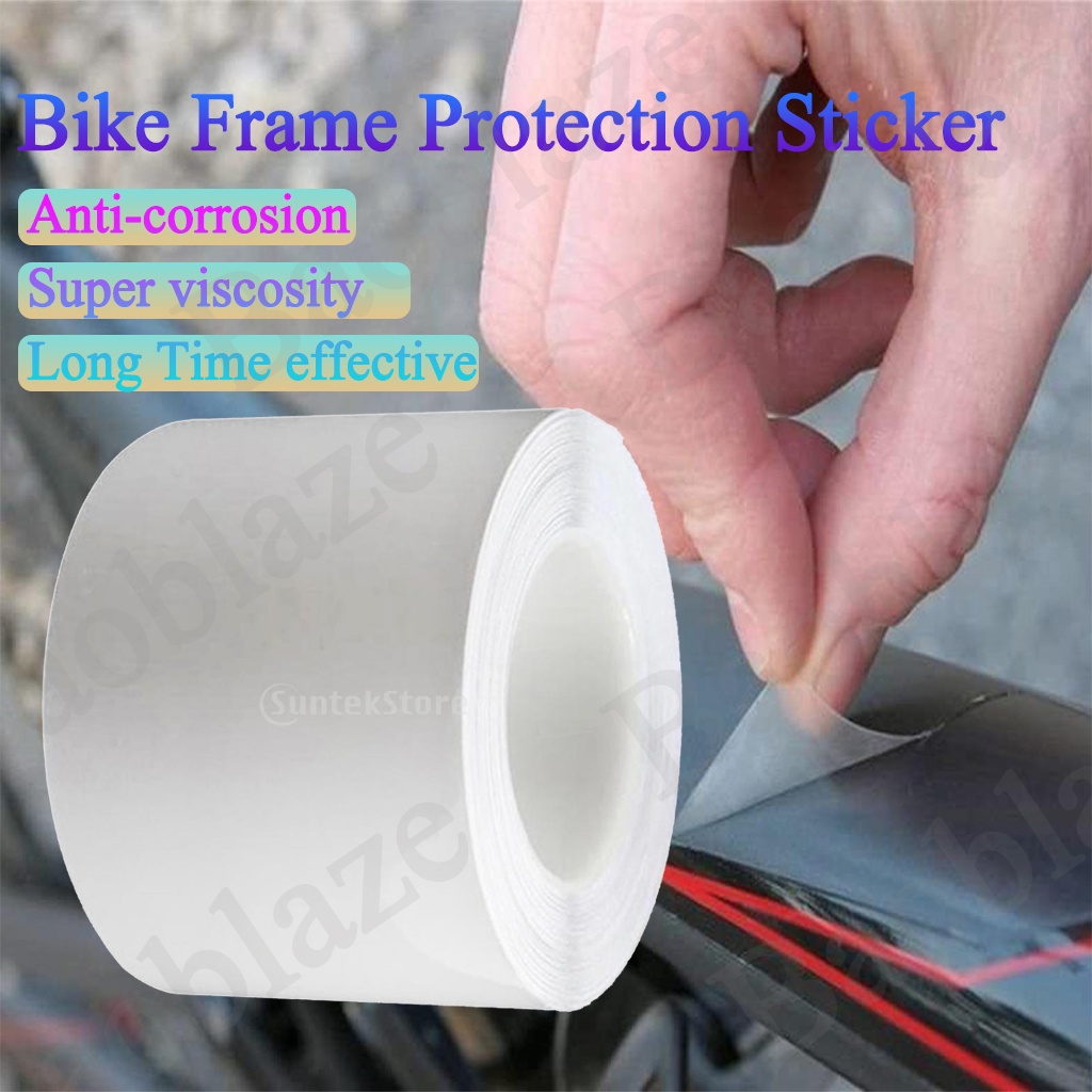 Transparent Bike Bicycle Frame Protection Stickers Tape 1M Chainstay ...