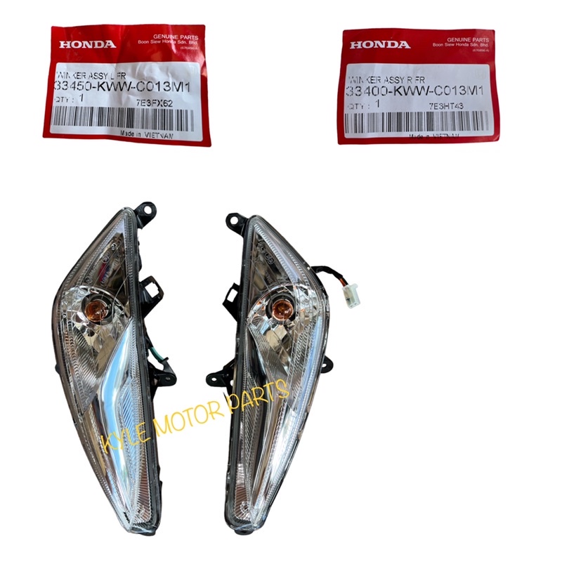 DASH125 DASH-2 DASH-2 FI FRONT SIGNAL LAMP SET ORIGINAL HONDA 100% ...