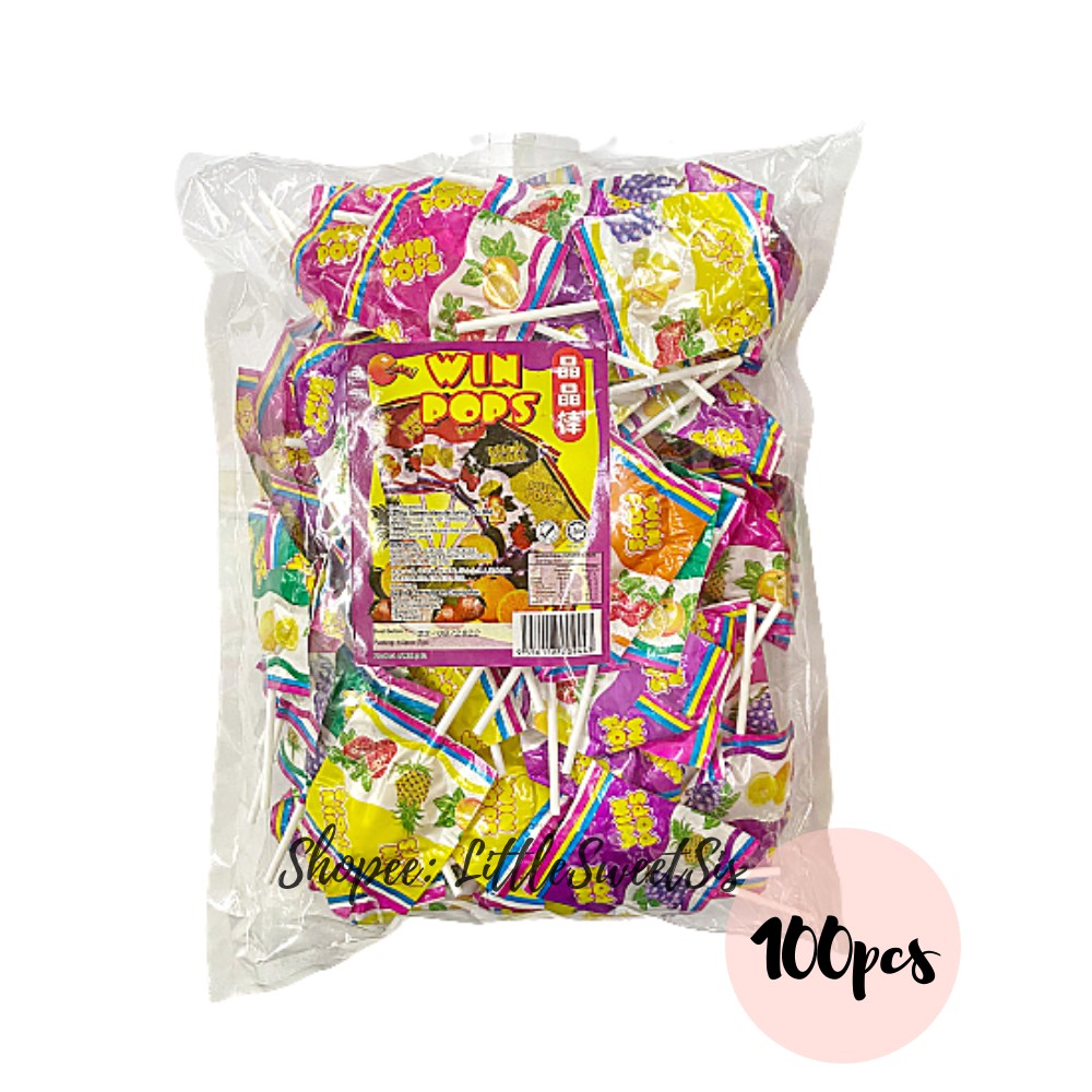 WIN POPS LOLLIPOP 100PCS [HALAL] | Shopee Malaysia