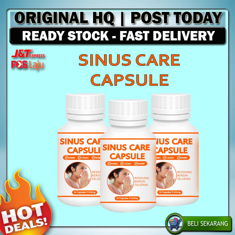 SINUS CARE CAPSULE SINUSCARE UBAT RESDUNG ORIGINAL HQ FEREENA BEAUTY ...
