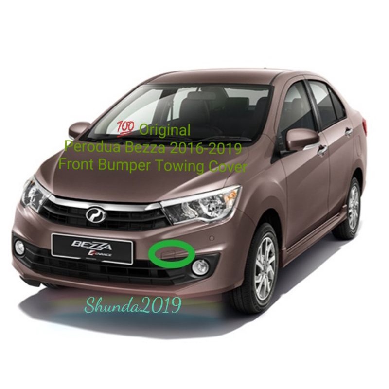 💯 Original Perodua Bezza 2016-2019 Front Bumper Towing Cover | Shopee ...