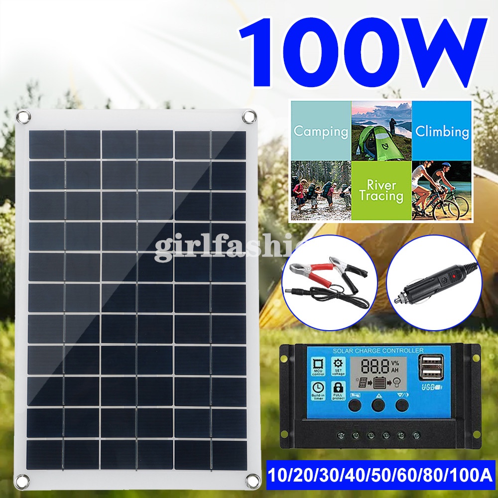 100W Portable Polycrystalline Flexible Solar Panel Mobile Phone Vehicle ...