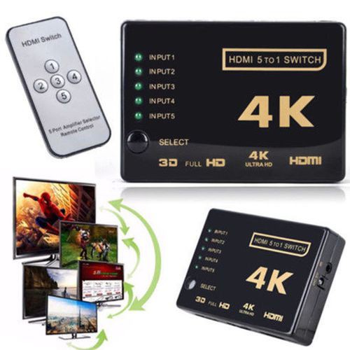 Remote Switch 4K Hdmi-Compatibl Converter Adapter Ultra Hd Ir Receiver ...