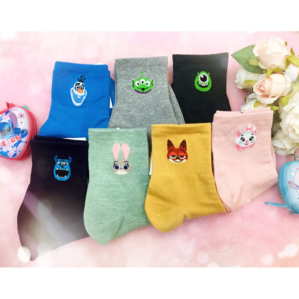Korean Socks Disney Animal Formula Mary Cat Big Eyes Snow Treasure ...