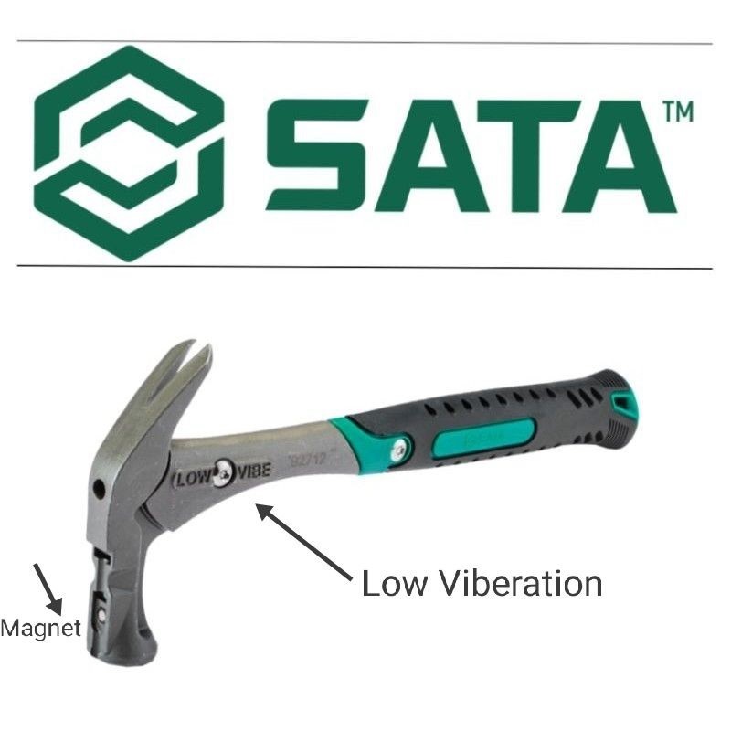 Sata 92712 Low Vibration Claw Hammer (Crane type) 0.8LB ID33224 ...
