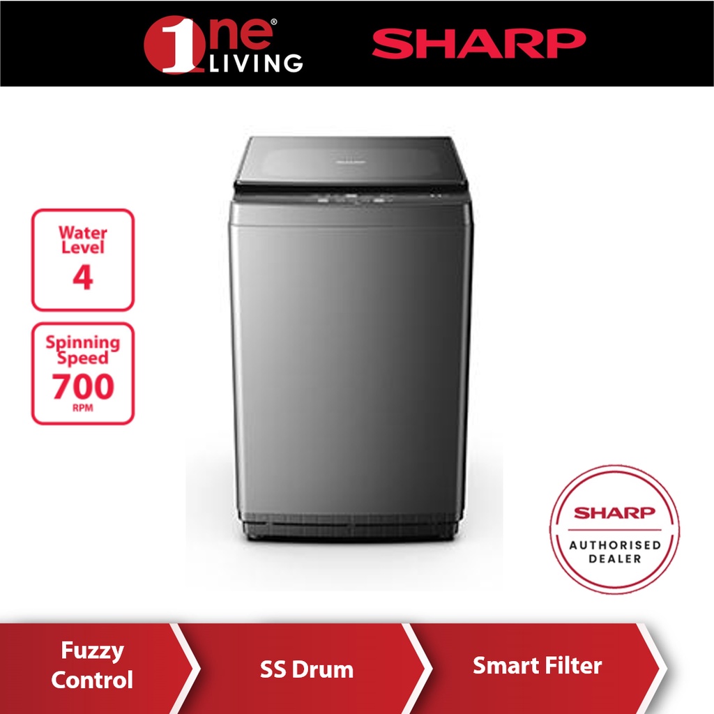 Sharp 8.5kg Top Load Washing Machine ESX8521 | Shopee Malaysia