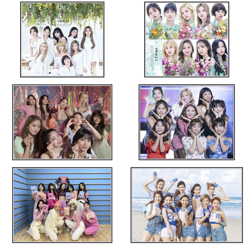 kpop TWICE Photo poster, A6 size, popular poster decoration | Shopee ...