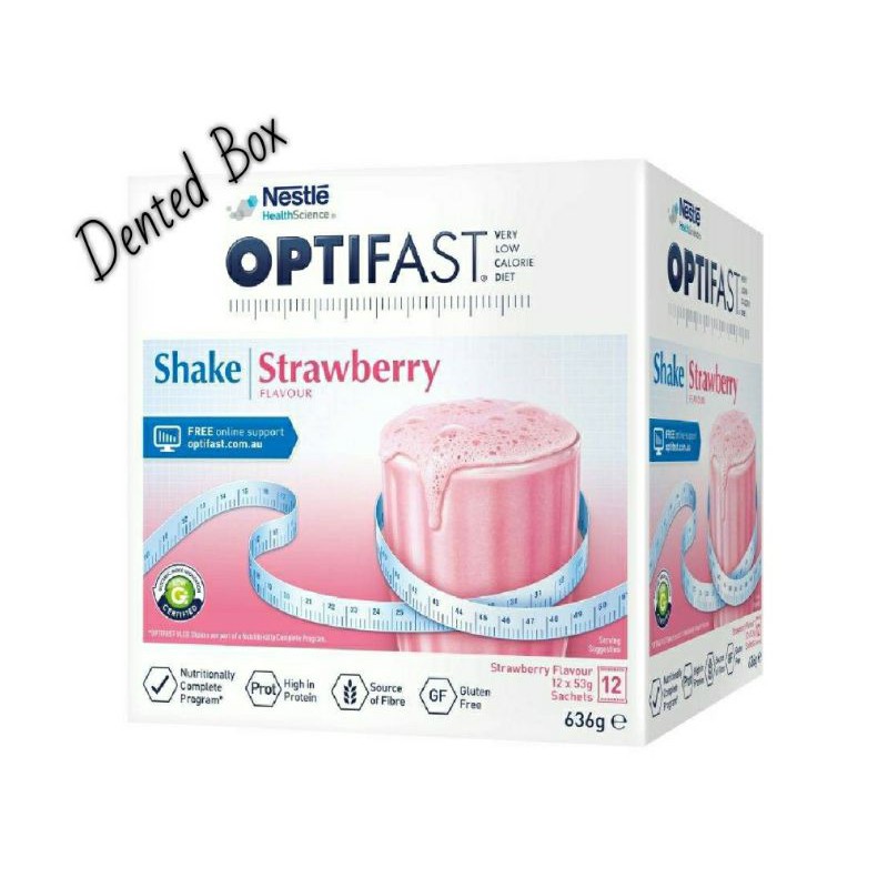(Dent Box) OPTIFAST MILK SHAKE STRAWBERRY 12x53g | Shopee Malaysia