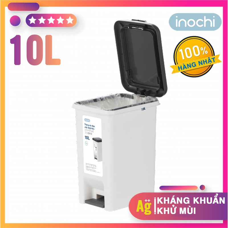 Inochi rectangular plastic trash can 10L | Shopee Malaysia