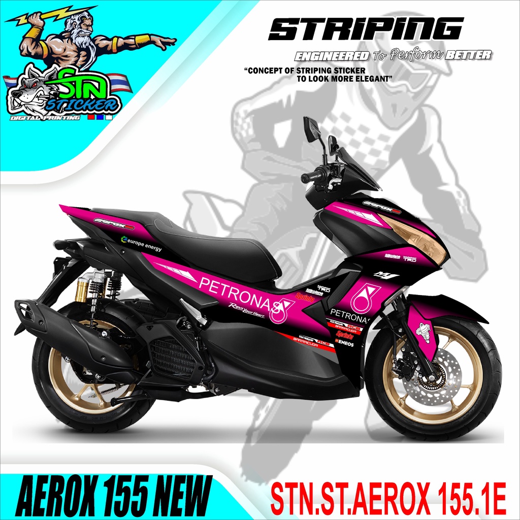 Aerox 155 NEW.01 Motorcycle Sticker | Shopee Malaysia