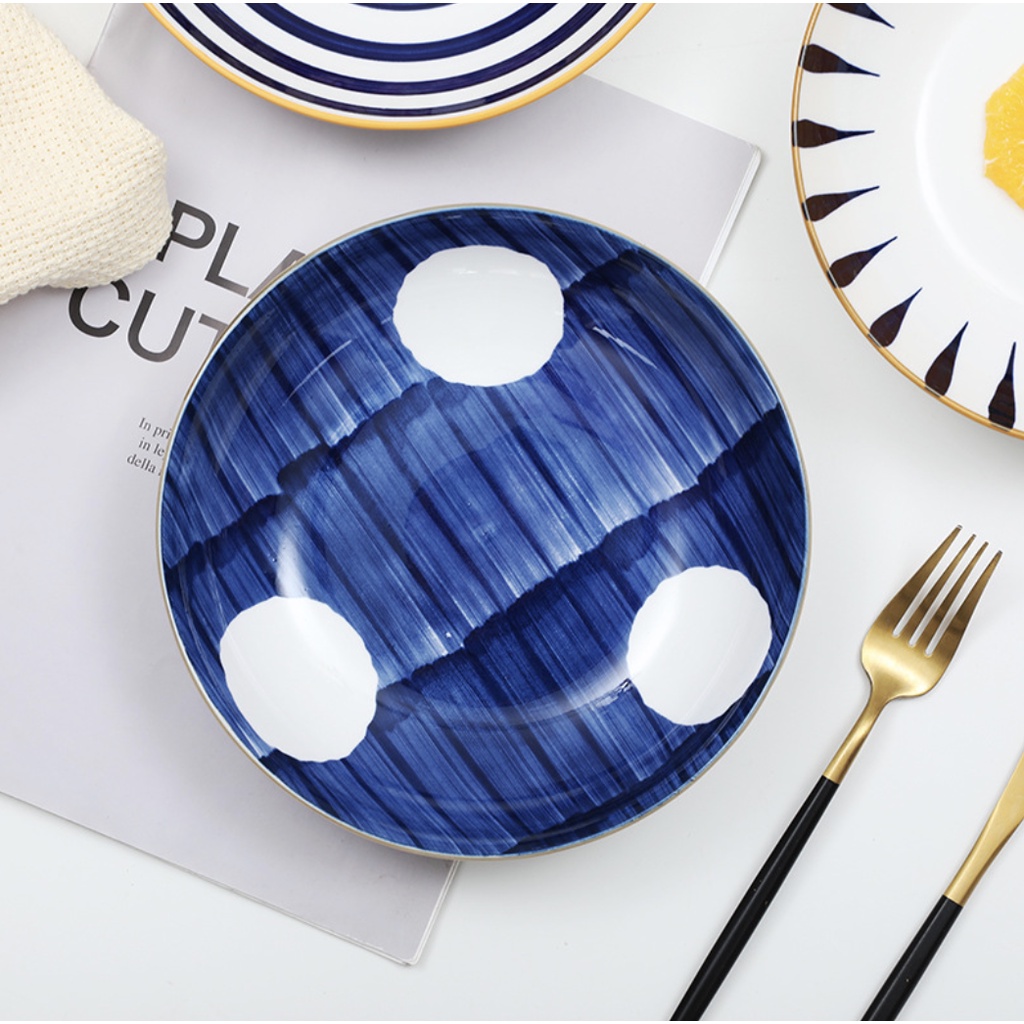 ANZEN あんぜん Japanese Style Creative Ceramic Plate Western Food Plate 8 ...