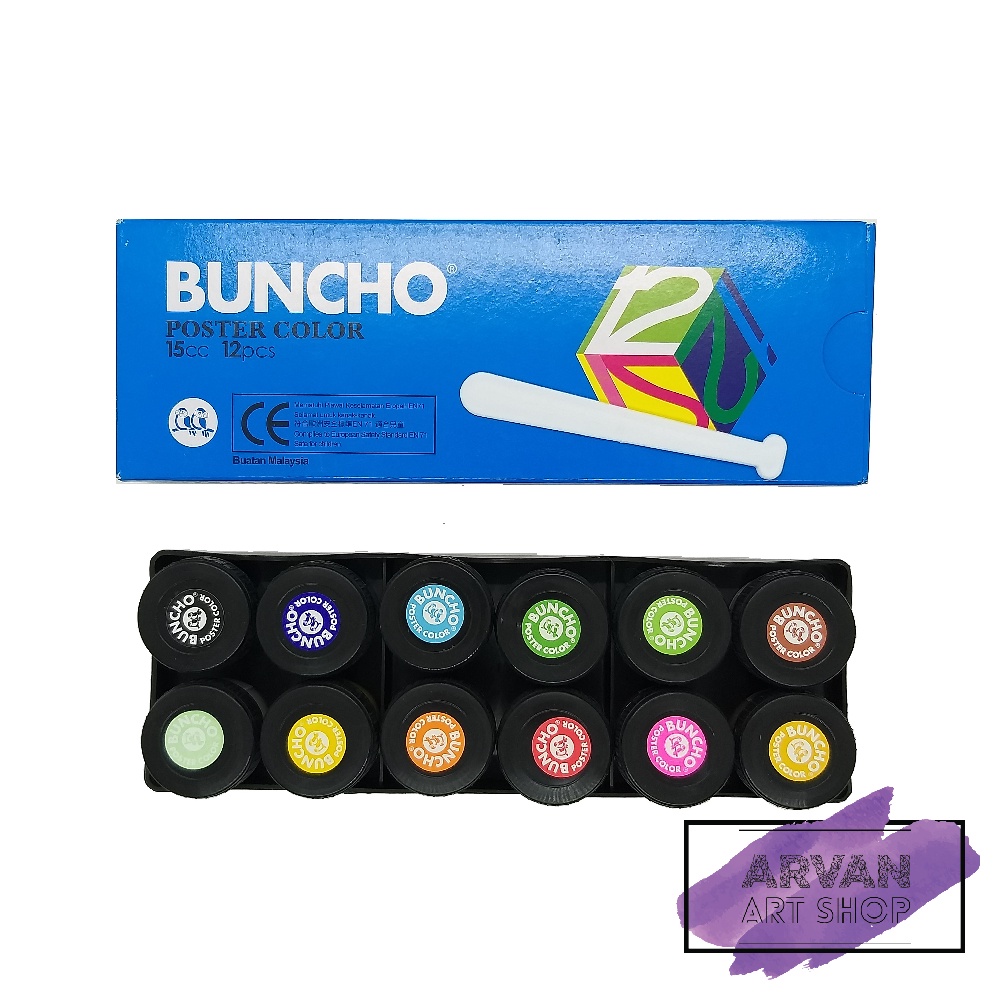 Buncho Poster Color 15cc 12Colours/box | Shopee Malaysia