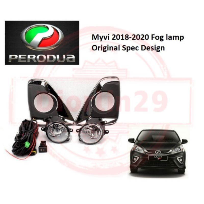 Myvi 2018 Fog Lamp Original Spec Design (Fullset Include Wire Kit ...