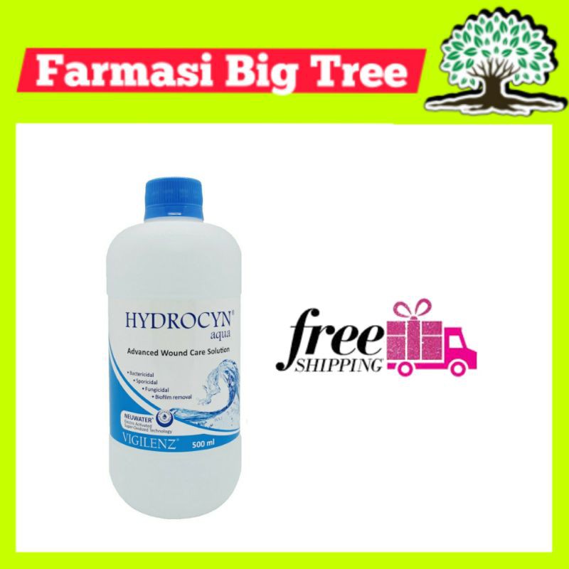 Hydrocyn Aqua Wound Wash Irrigation Solution 500ml - AIR CUCI LUKA ...