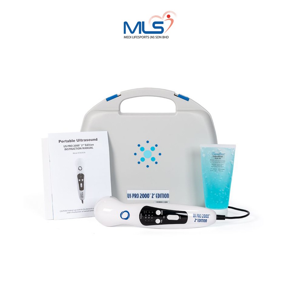 US Pro 2000 2nd Edition Portable Ultrasound with Continuous Pulse & Pre-Warming Soundhead ...