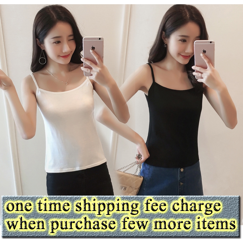 Lifting Strap Type Slim Sling Bottom Jacket Waistcoat Camisoles Women's ...