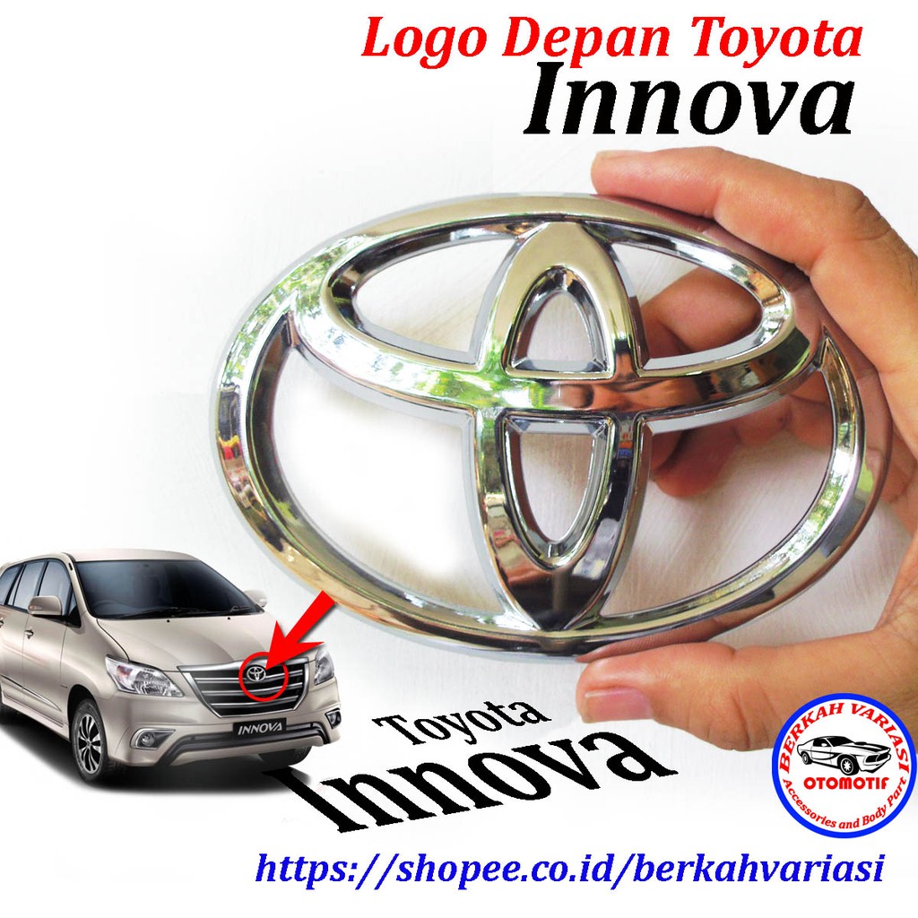Toyota Kijang Innova front emblem Logo 2009 - 2015 | Shopee Malaysia