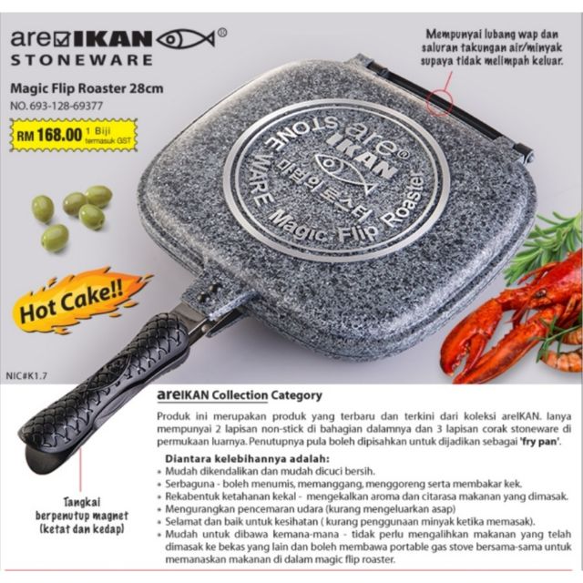 💥 Magic Flip Roaster - Multi purpose Non Stick Cookware 💥 | Shopee Malaysia