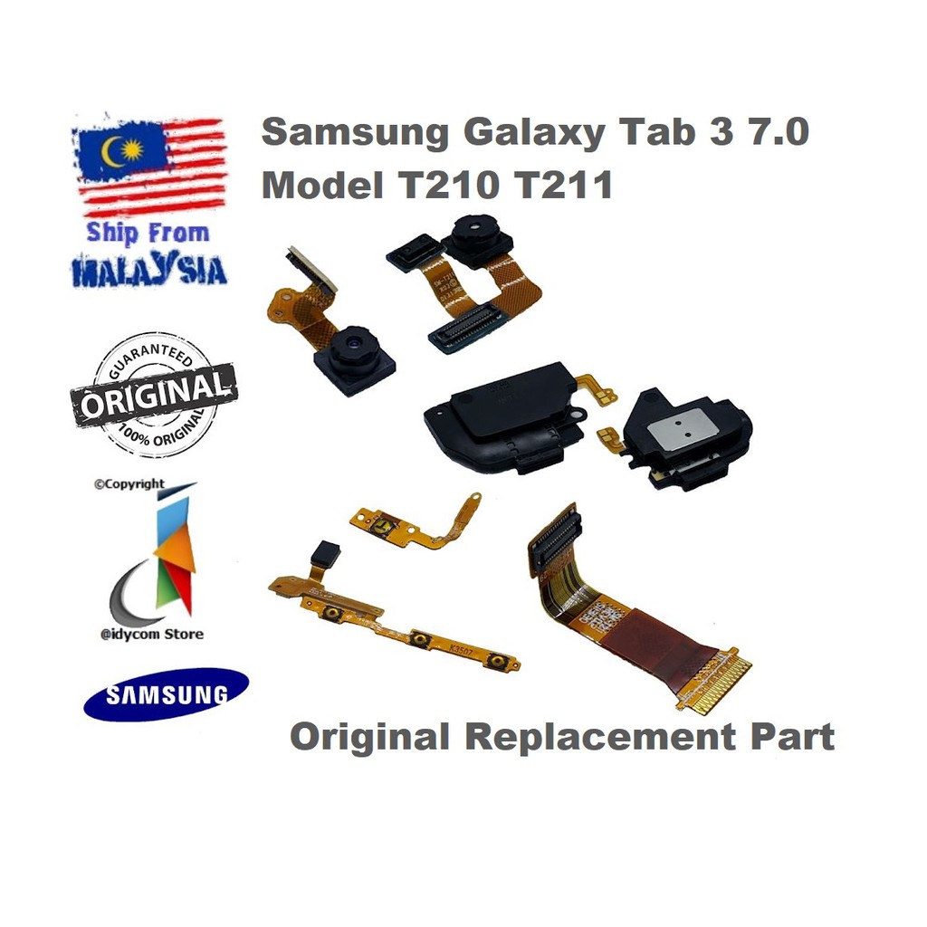 Samsung Galaxy Tab 3 7.0 T210 T211 Lcd Ribbon Switch On Off Speaker ...
