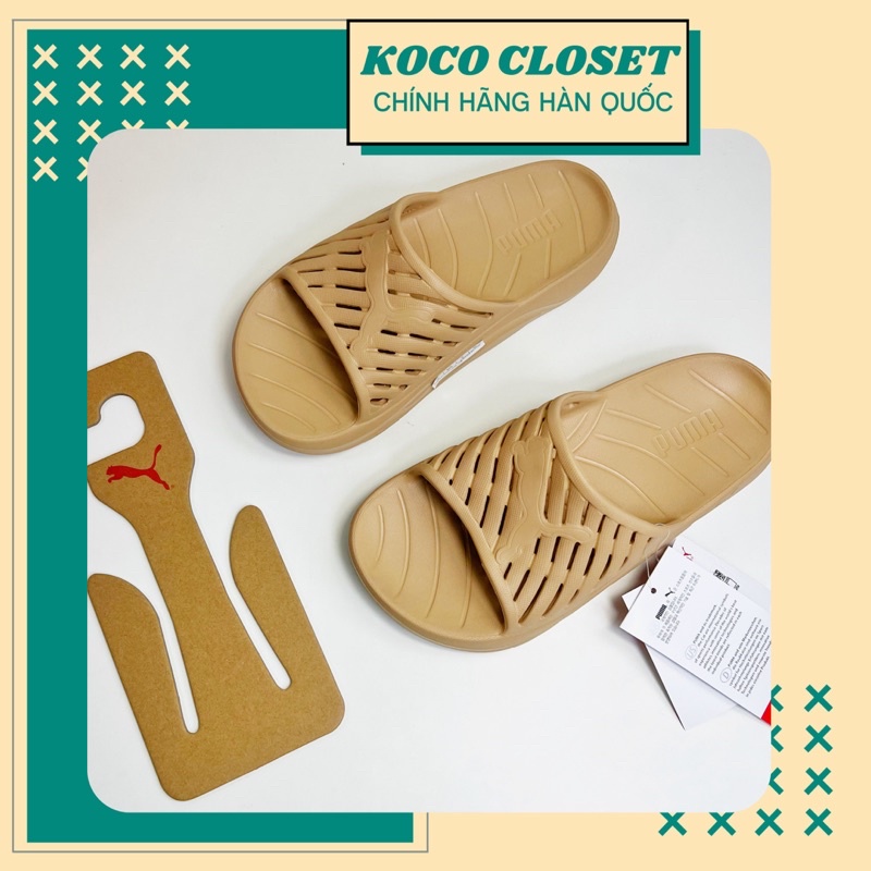 Puma Jetcat Unisex Jetcat Slide Tan Sandals Genuine Brown | Shopee Malaysia