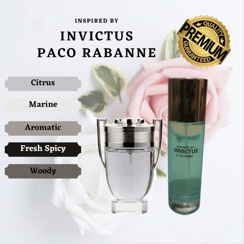 💯High Quality EDP Inspired By Paco Rabanne Invictus Perfume 35ML (READY ...