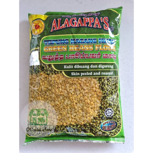 ALAGAPPA'S Tepung Kacang Hijau 500g/ ALAGAPPA'S Grean Beans Flour 500g ...