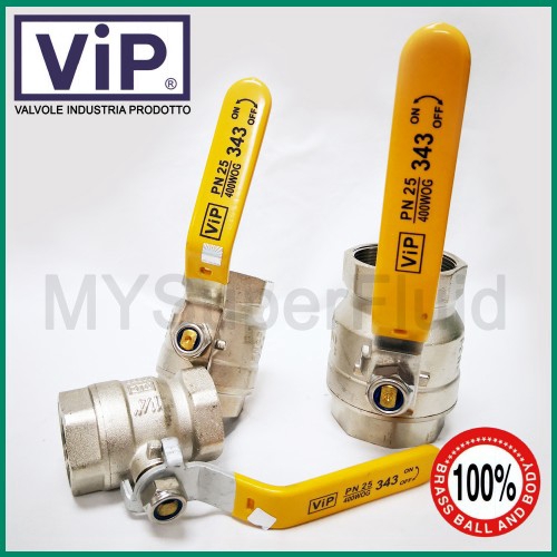 VIP [1-1/4"] [1-1/2"] [2"] Full Bore Ball Valve 343FF PN25 (400WOG ...