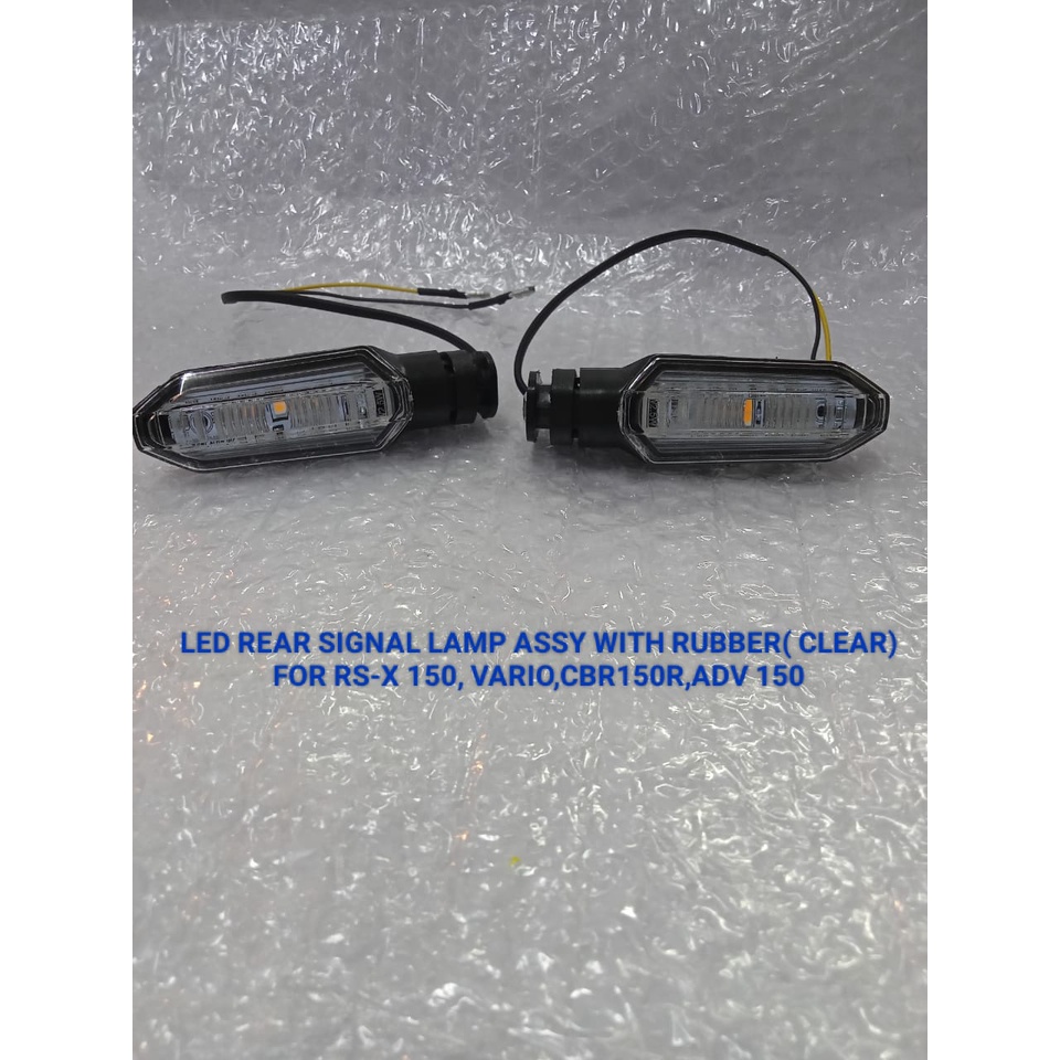 LED REAR SIGNAL ASSY WITH RUBBER (CLEAR) FOR RS-X150, VARIO,CBR150R ...