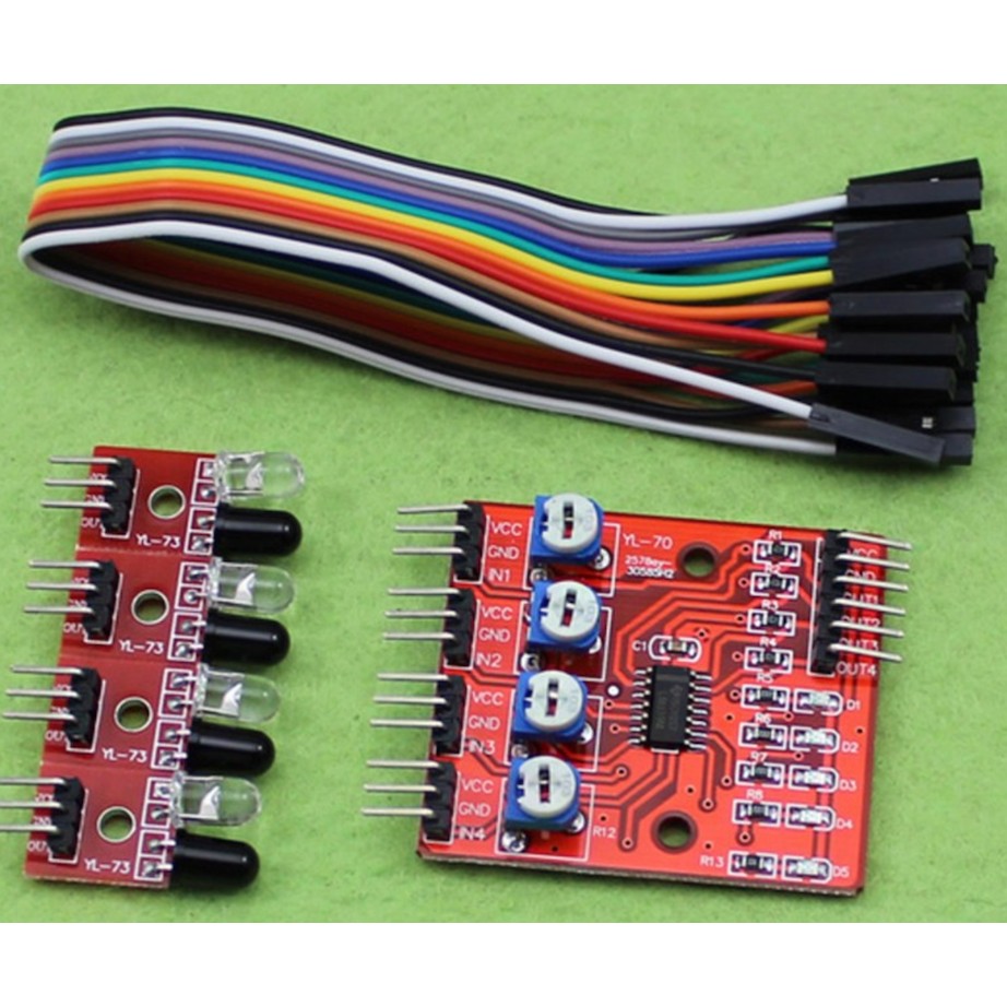 4-Channel Infrared Tracking/Tracking Module/Patrol Module/Obstacle Avoidance/Car/Robot Sensor ...