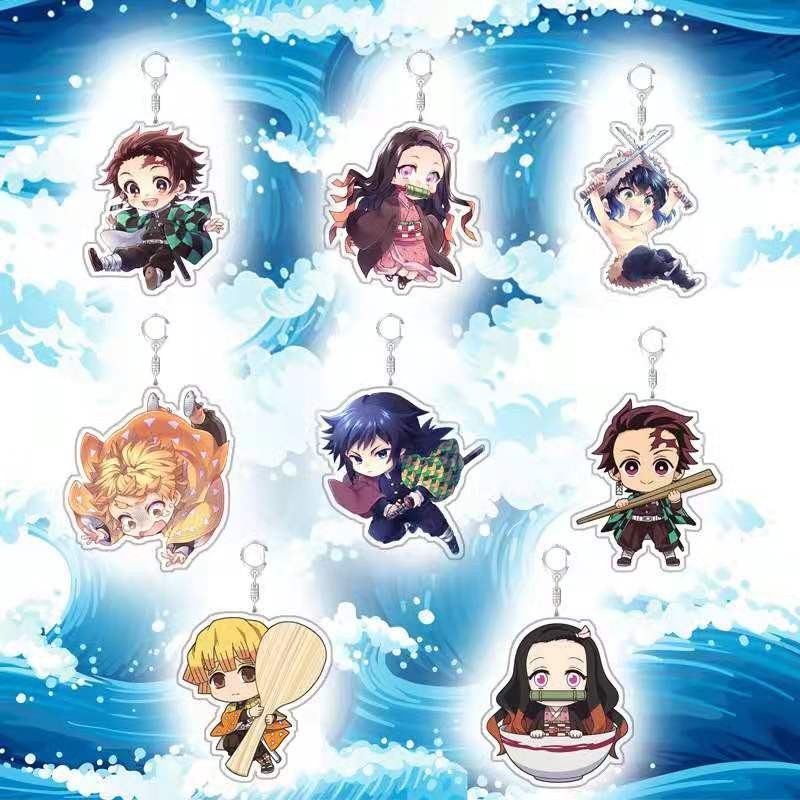 Demon Slayer Key Chain /Demon Slayer Rantai Kunci / 鬼灭之刃钥匙扣 | Shopee ...